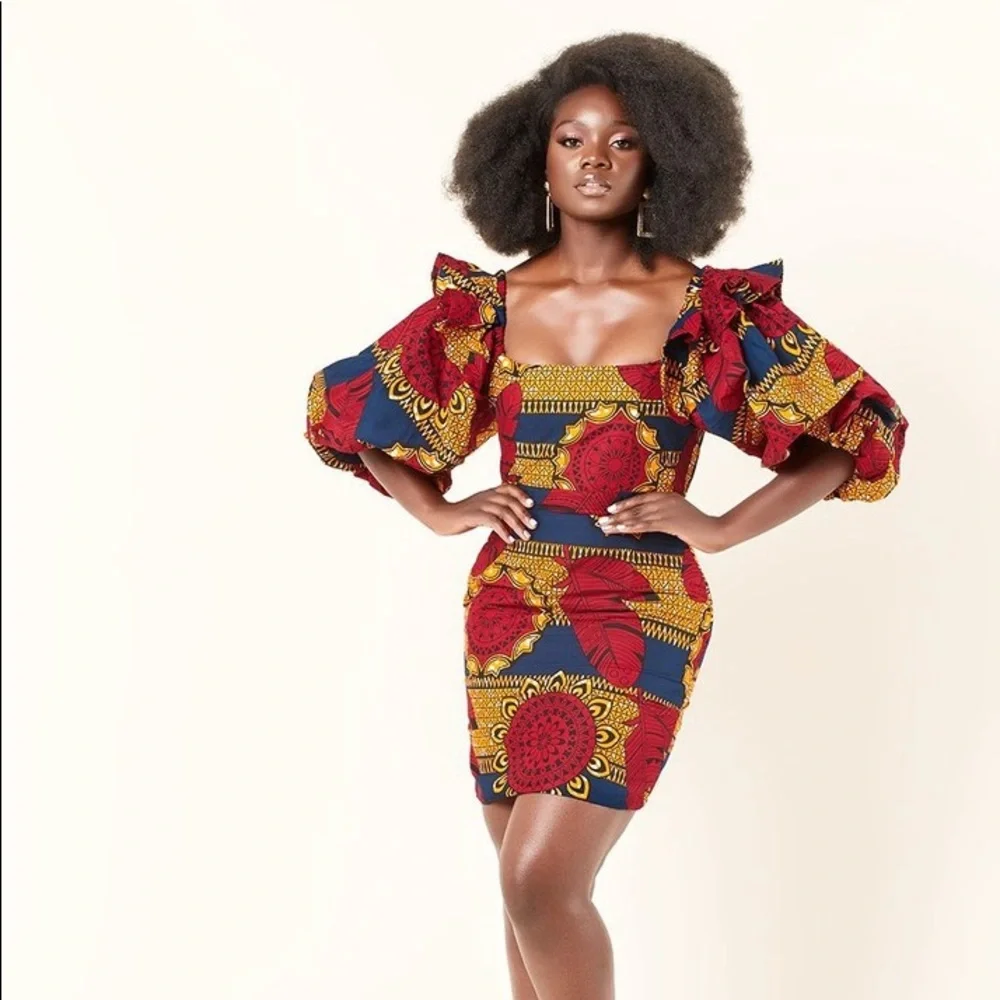 Grass-Fields | Dresses | Grassfields African Print Cher Mini Dress ...